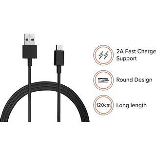 Buy Redmi Usb Cable Cm Fast Charging Black Online From Shopclues