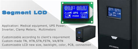 Tn Htn Stn LCD UPS Power Supply Display Module COB LCD Custom Segment Display For Inverter LCD