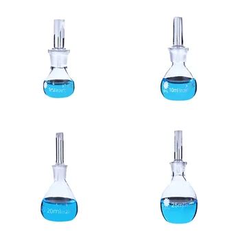 High Quality Temperature Pycnometer Transparent Water Test Lab Equipment 10ml Glass Pycnometer