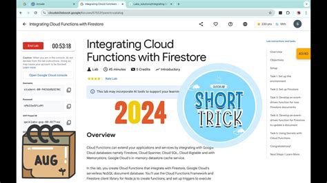2024 Integrating Cloud Functions With Firestore Qwiklabs