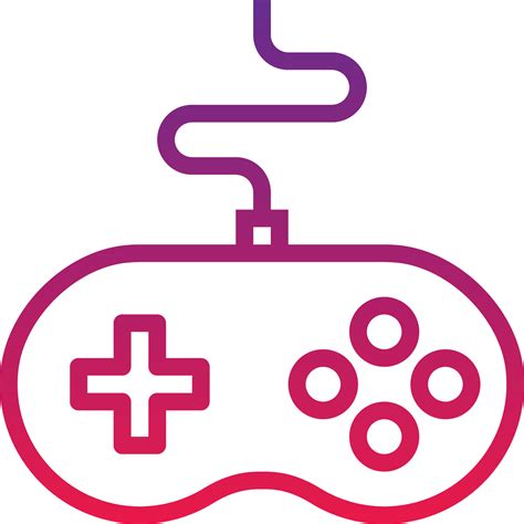 Video Game Controller Joystick Buttons Gradient Icon 14053868 Vector