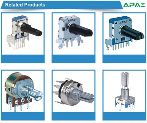 9mm Potentiometer 100k Ohm Horizontal Rotary Remote Control Potentiometer Products From Foshan