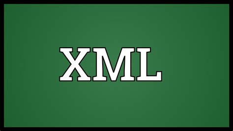 Xml Meaning Youtube