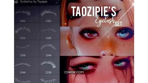 براش مژه چشم فتوشاپ Eyelash Brushes For Photoshop