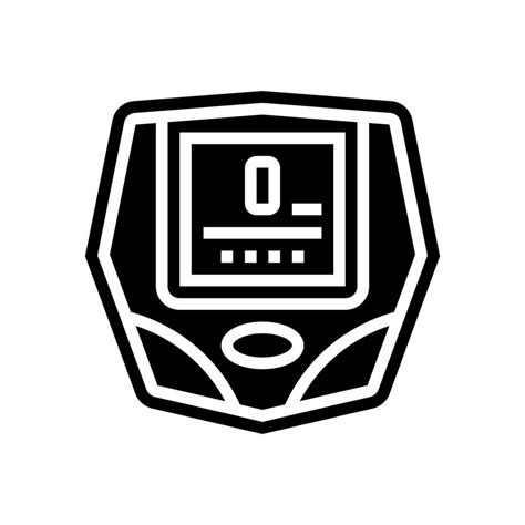 Cyclometer Bike Device Glyph Icon Vector Illustration 10278593 Vector