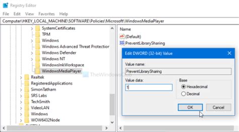 Prevent Users From Sharing Media Via Windows Media Player
