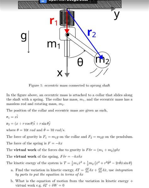 Solved a Find the variation in kinetic energy δT T x Chegg com