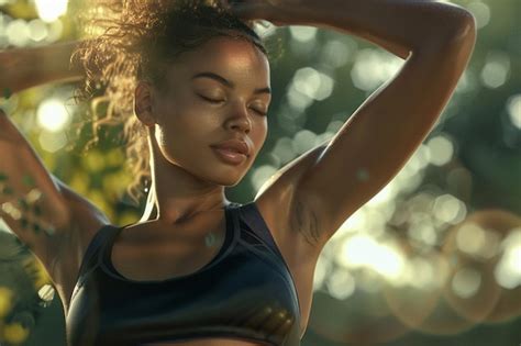 Premium Photo Fitness Woman Stretching