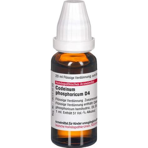 Codein Phosphoricum D 4 Dilution 20 Ml Admin Pestalozzi
