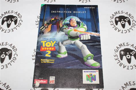 Nintendo 64 N64 Toy Story 2 Buzz Lightyear To The Rescue Manual