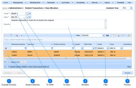 Topic Class Re Allocation Example