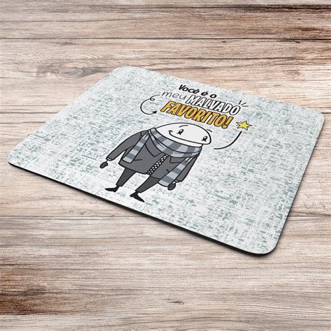 Mouse Pad Divertido Flork Você É O Meu Malvado Favorito Madeiramadeira