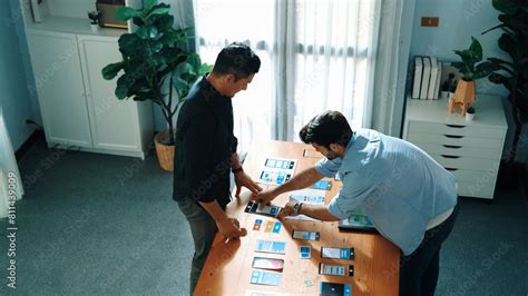 Top View Of Front End Developer Design Ux Ui Design For Mobile Phone