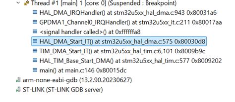 Stm32u575 Timer Dma To Update Arr Stmicroelectronics Community