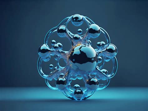 Premium Photo Science Background With Molecula And Atom Model Abstract Nano Molecular Structure