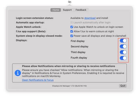 Displaylink Manager App Disable Display Option Displaylink Support