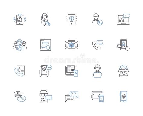 Wireless Line Icons Collection Bluetooth Wifi Cellular Radio Nfc Ethernet Infrared Vector