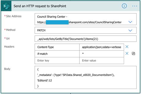 Error Updating Document Metadata With REST Flow SharePoint Stack Exchange