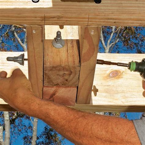 How To Attach Deck Railing Posts With FastenMaster Fine Homebuilding Deck Railings Deck