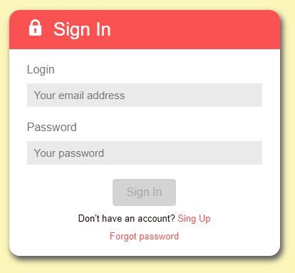 Angular Login Forms Module Flat Design By Marianturchyn Codester