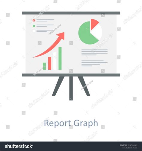 Report Graph Analysis Icon Concept Stock Vector Royalty Free