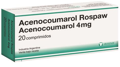 Acenocoumarol Rospaw Laboratorio Rospaw Acenocoumarol Rospaw Laboratorio Rospaw