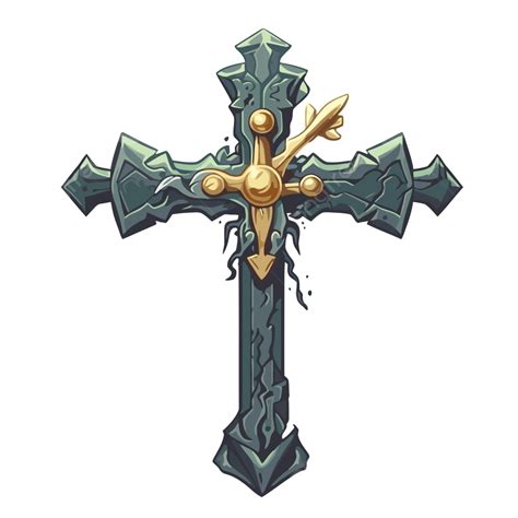 십자가 검 벡터 금과 철 만화와 십자가 스티커 클립 아트 상표 클립 아트 Png 일러스트 및 벡터 에 대한 무료 다운로드 Pngtree