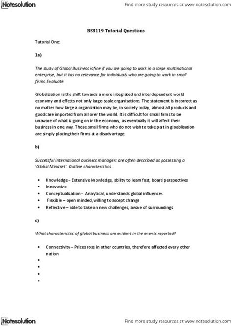 Bsb119 Lecture Notes Spring 2013 Multinational Corporation