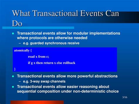 Transactional Events Kevin Donnelly Boston University Ppt Download