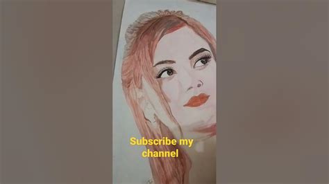 Water Colour Portrait Drowing🌼🖌️ Youtube