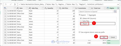 how to combine two tables using power query in excel