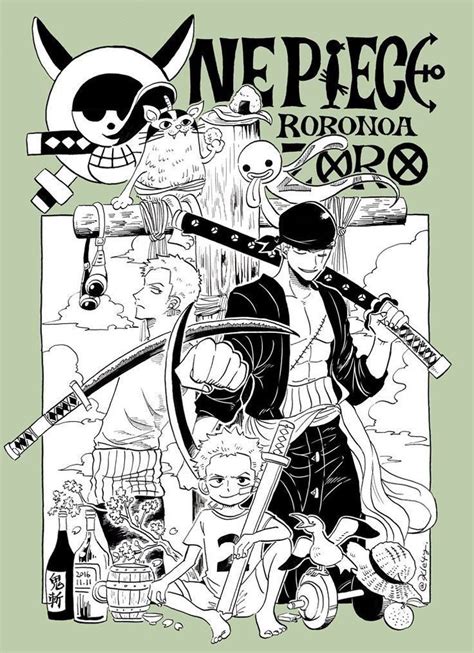 Zoro Manga Cover Zoro Poster Zoro One Piece Poster