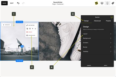 How To Create Split Sections In Squarespace Squarekicker Help Center