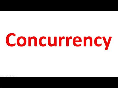 What Is Concurrency Operating System Computer Architecture YouTube