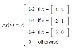 Discrete Random Vector
