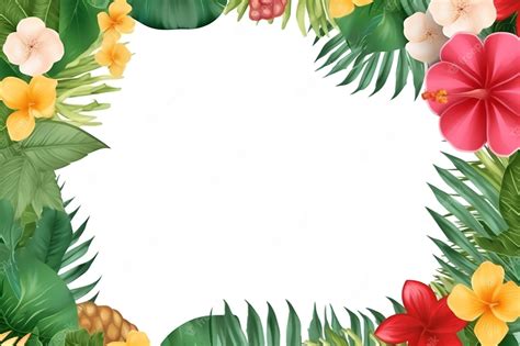 26 105 Tropical Border Vector Images Depositphotos Clip Art Library