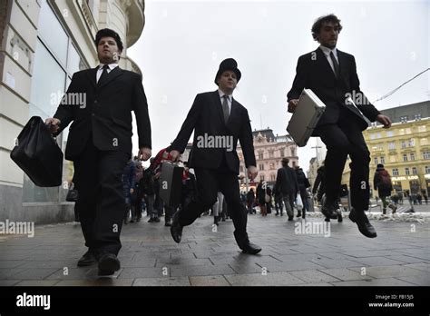 Brno Czech Republic 7th Jan 2015 Fans Of The British Comedy Group Monty Python Are Seen