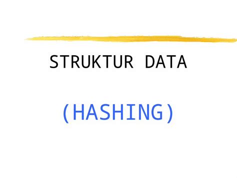 Ppt Struktur Data Hashing Dokumentips