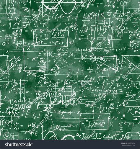 Seamless Pattern Mathematical Operation Equation Endless Stock