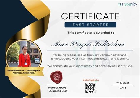 Startupindia Pragati Mane