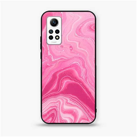 Xiaomi Redmi Note 12 Pro 4g Pink Marble Series Premium Printed Gla