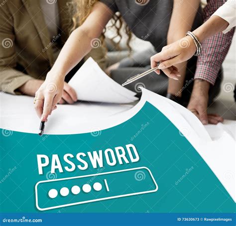 Password Access Firewall Internet Log In Private Concept Stock Image