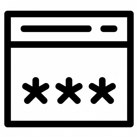 Password Security Access Protection Secure Safet Icon Download