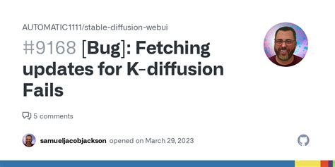 [bug] Fetching Updates For K Diffusion Fails · Issue 9168