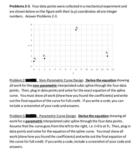 problems 2 3 ﻿four data points were collected in a
