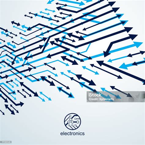 벡터 추상적인 컴퓨터 회로 보드 그림 연결 및 화살표 기술 요소 전자 테마 웹 디자인입니다 현대 기술 통신 합니다 0명에 대한 스톡 벡터 아트 및 기타 이미지 Istock