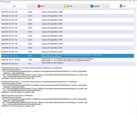 error import dicom files support 3d slicer community