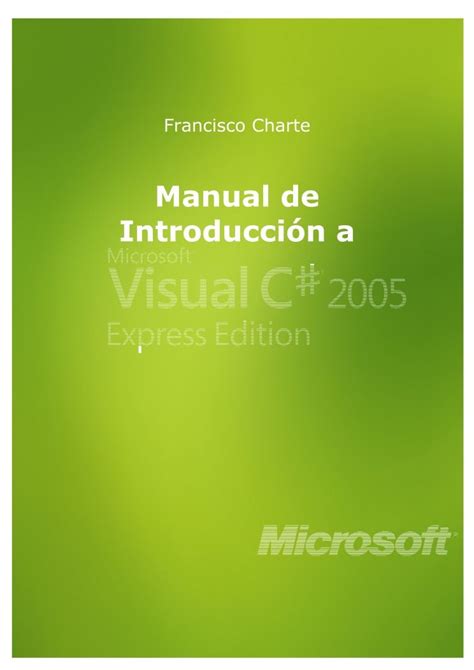 pdf de programación manual de introducción a visual c sharp express 2005
