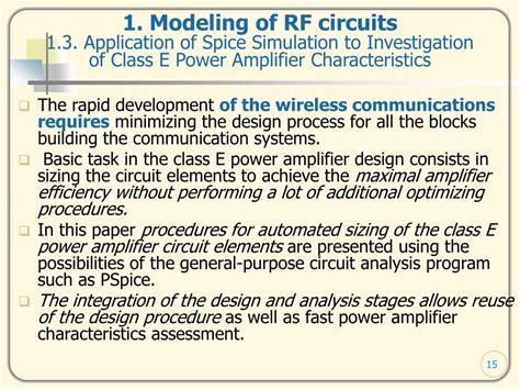 ppt modeling of rf devices and circuits elissaveta gadjeva powerpoint