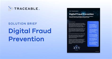 Digital Fraud Prevention Solution Bief